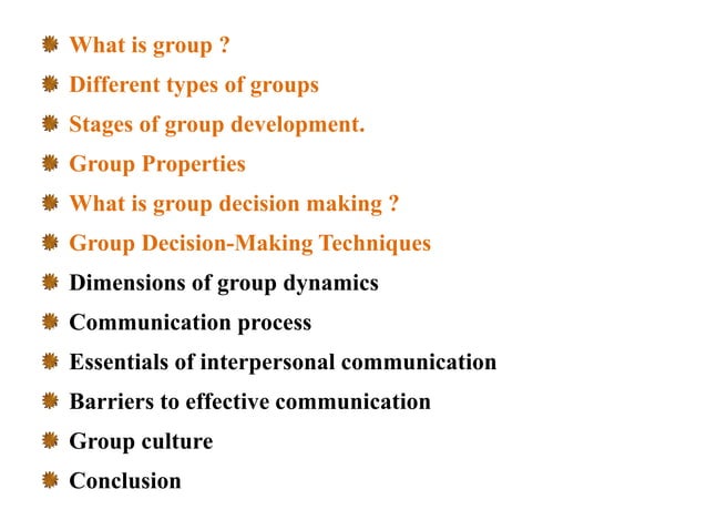 Communication and Group Dynamics | PPTX