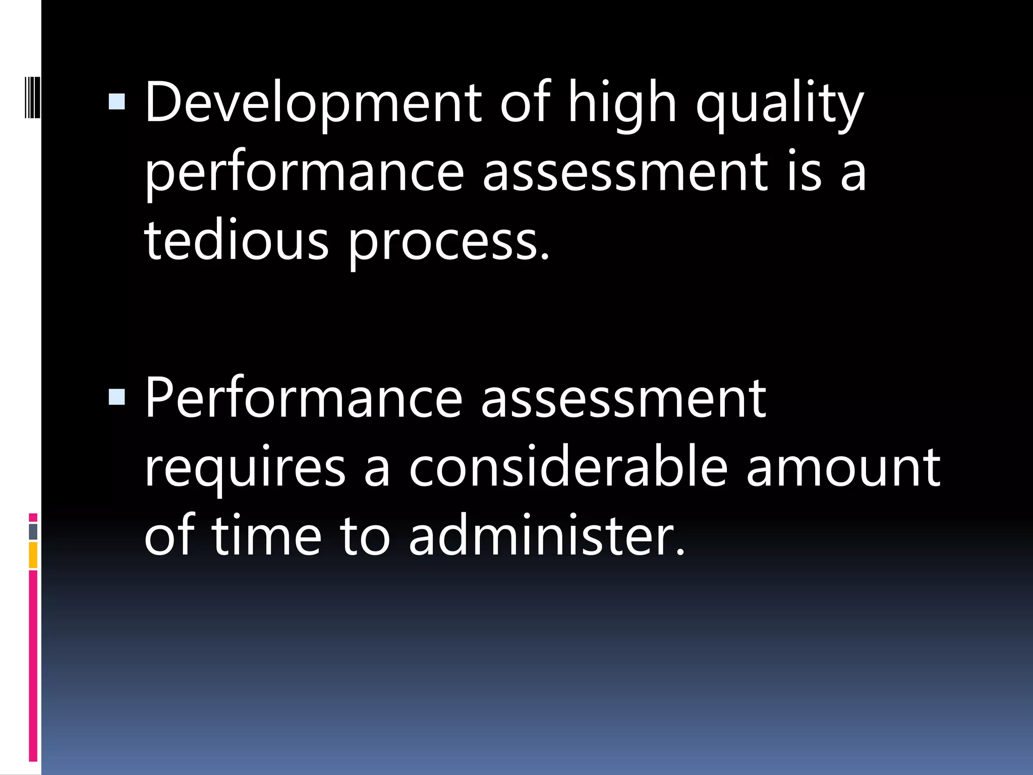 The Nature of Performance-Based Assessment (Assessment of Learning 2 ...