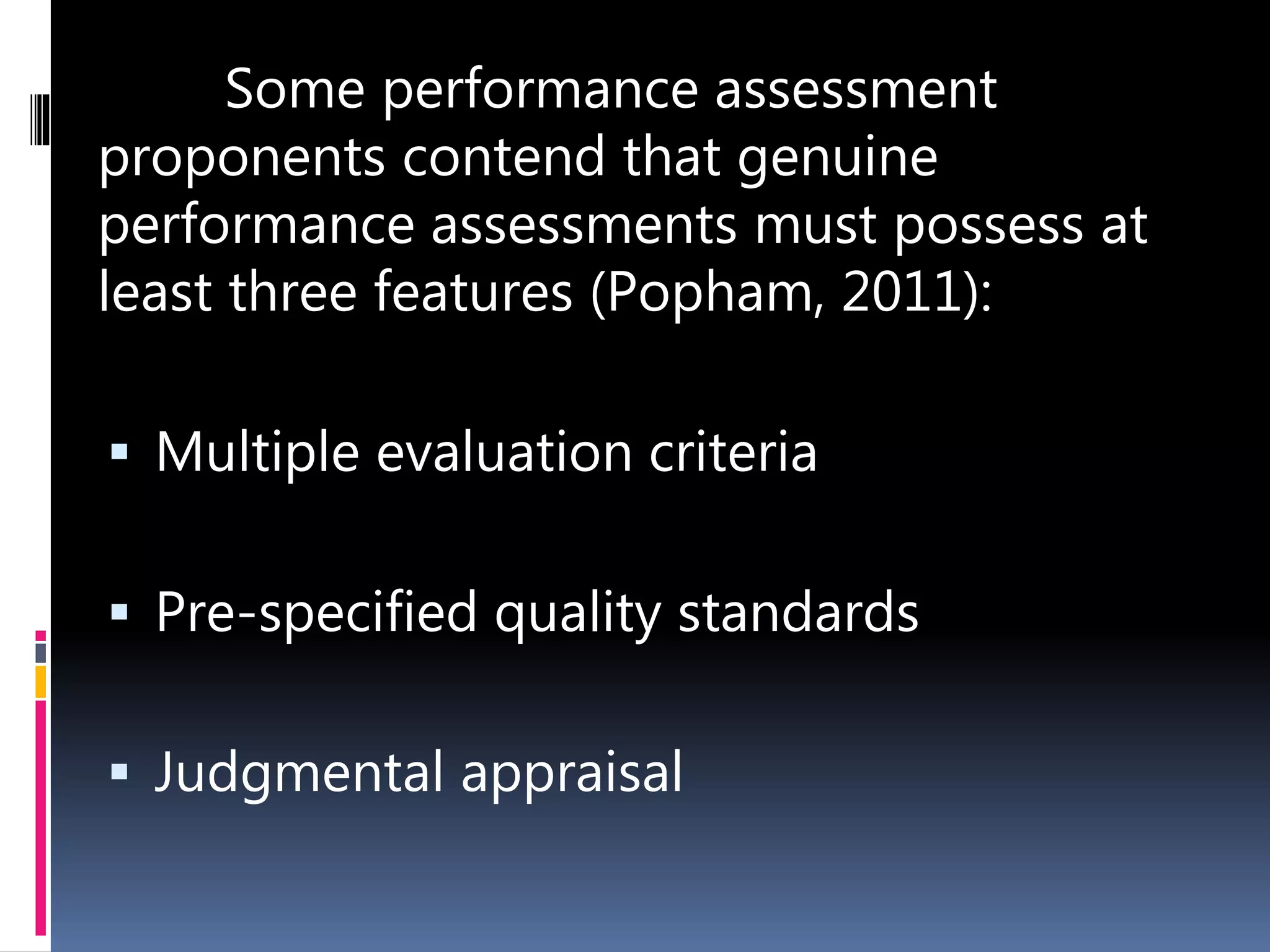 The Nature of Performance-Based Assessment (Assessment of Learning 2 ...