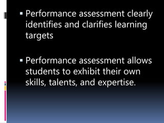 The Nature of Performance-Based Assessment (Assessment of Learning 2 ...