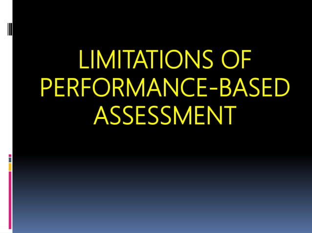 The Nature of Performance-Based Assessment (Assessment of Learning 2 ...