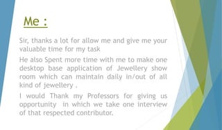 Real Life Contributor Er. Rahul Patel | PPTX