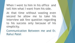 Real Life Contributor Er. Rahul Patel | PPTX