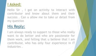 Real Life Contributor Er. Rahul Patel | PPTX