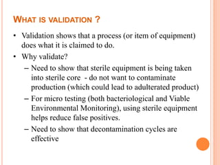 validation of autoclave | PPTX