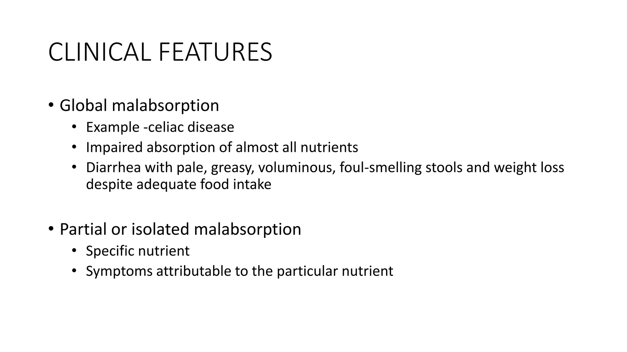 Malabsorption syndromes 2018 updated- Approach | PPTX