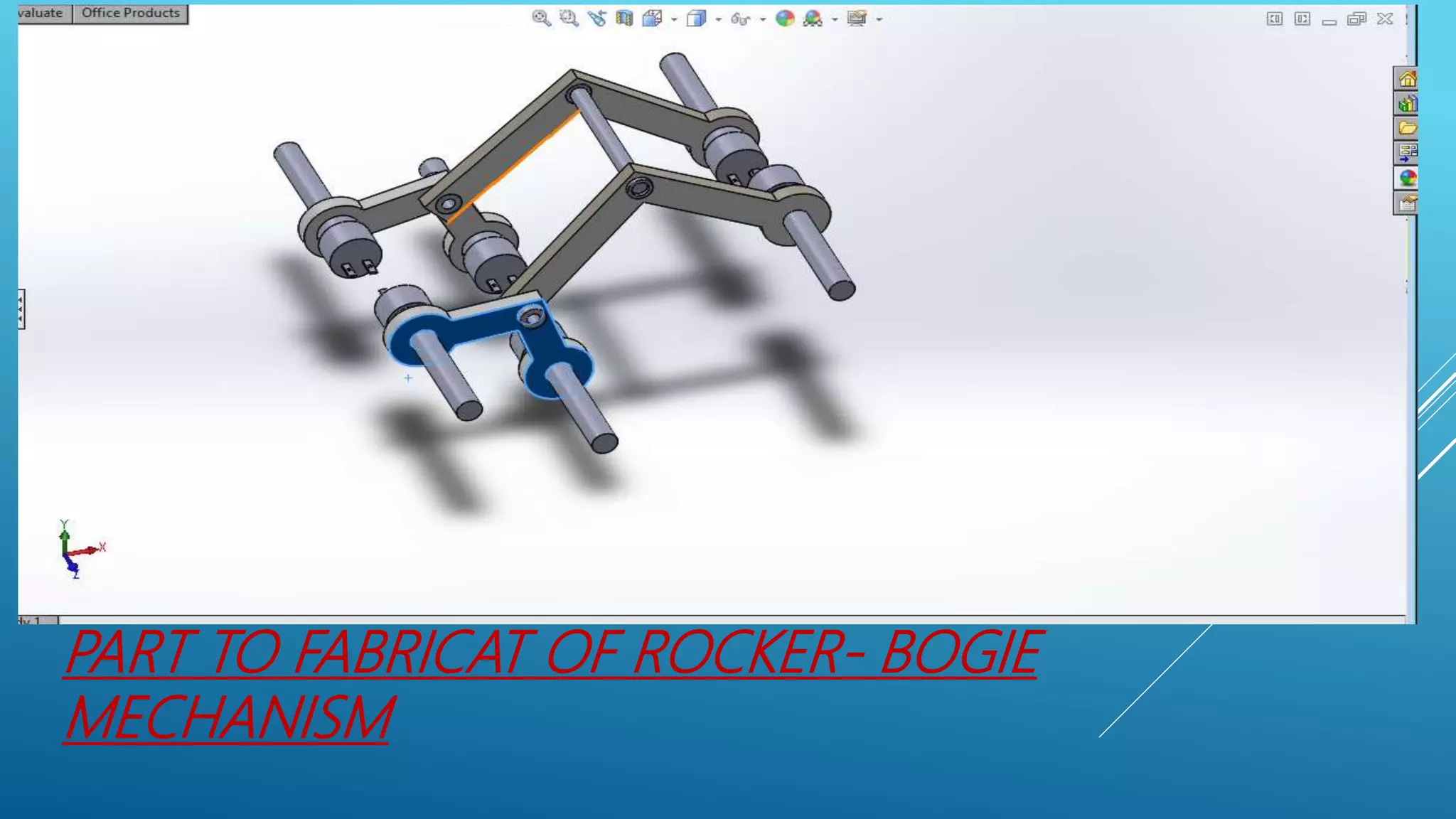 Rocker bogie mechanism (mars rover) final year mini project | PPTX