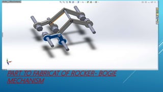 Rocker bogie mechanism (mars rover) final year mini project | PPTX