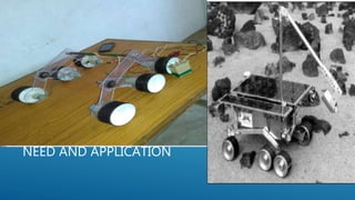 Rocker bogie mechanism (mars rover) final year mini project | PPTX