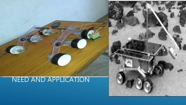 Rocker bogie mechanism (mars rover) final year mini project | PPTX