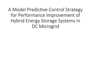 A Model Predictive Control Strategy for Performance Improvement of ...