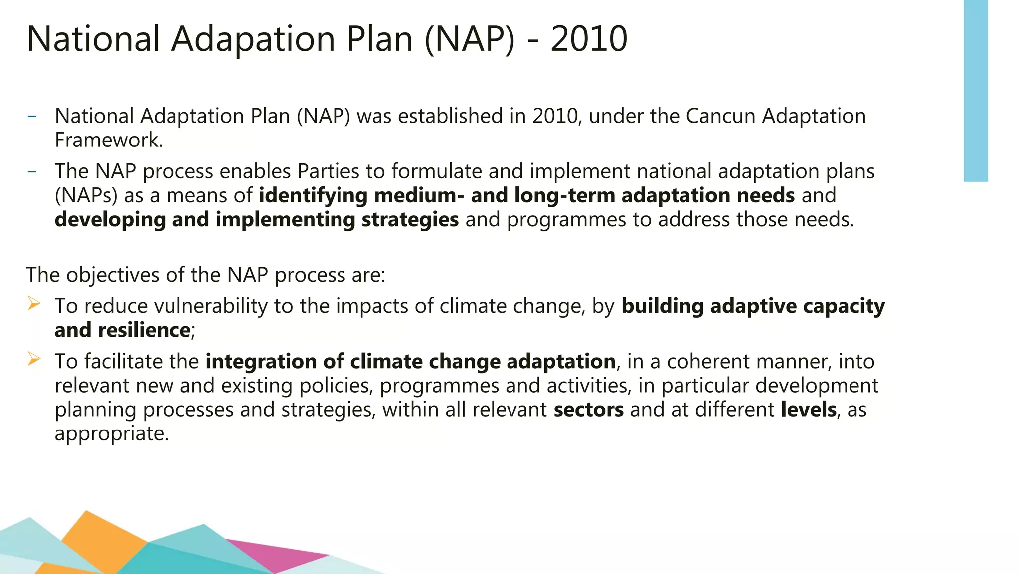 Addressing agriculture, forestry and fisheries in national adaptation plans | PPT