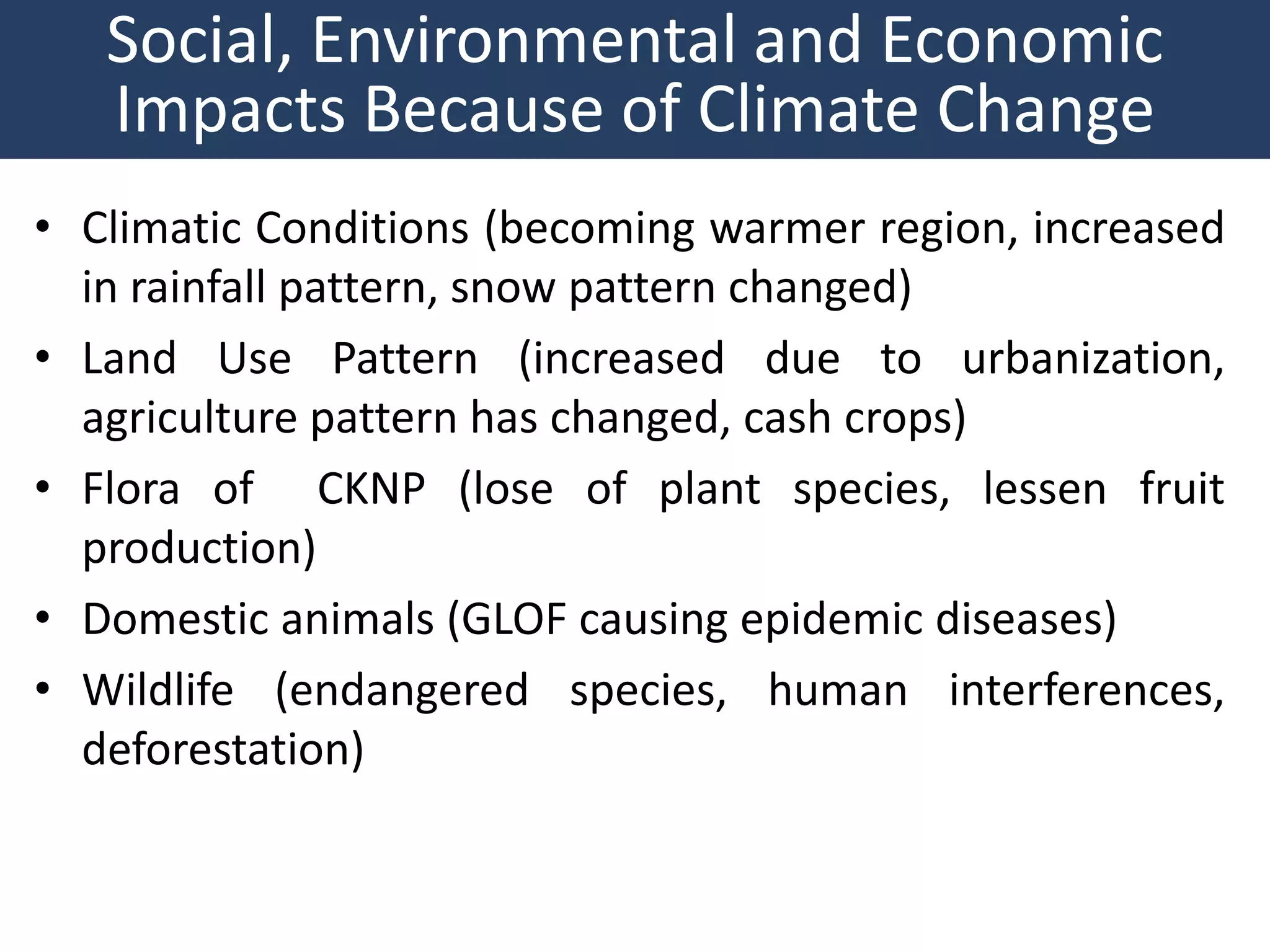 Climate Change and Ecosystem Assessment | PPTX
