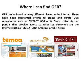 Open Educational resources | PPT