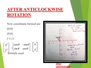 seminar on 2D transformation | PPTX
