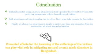 Major of Disasters in Bangladesh | PPTX