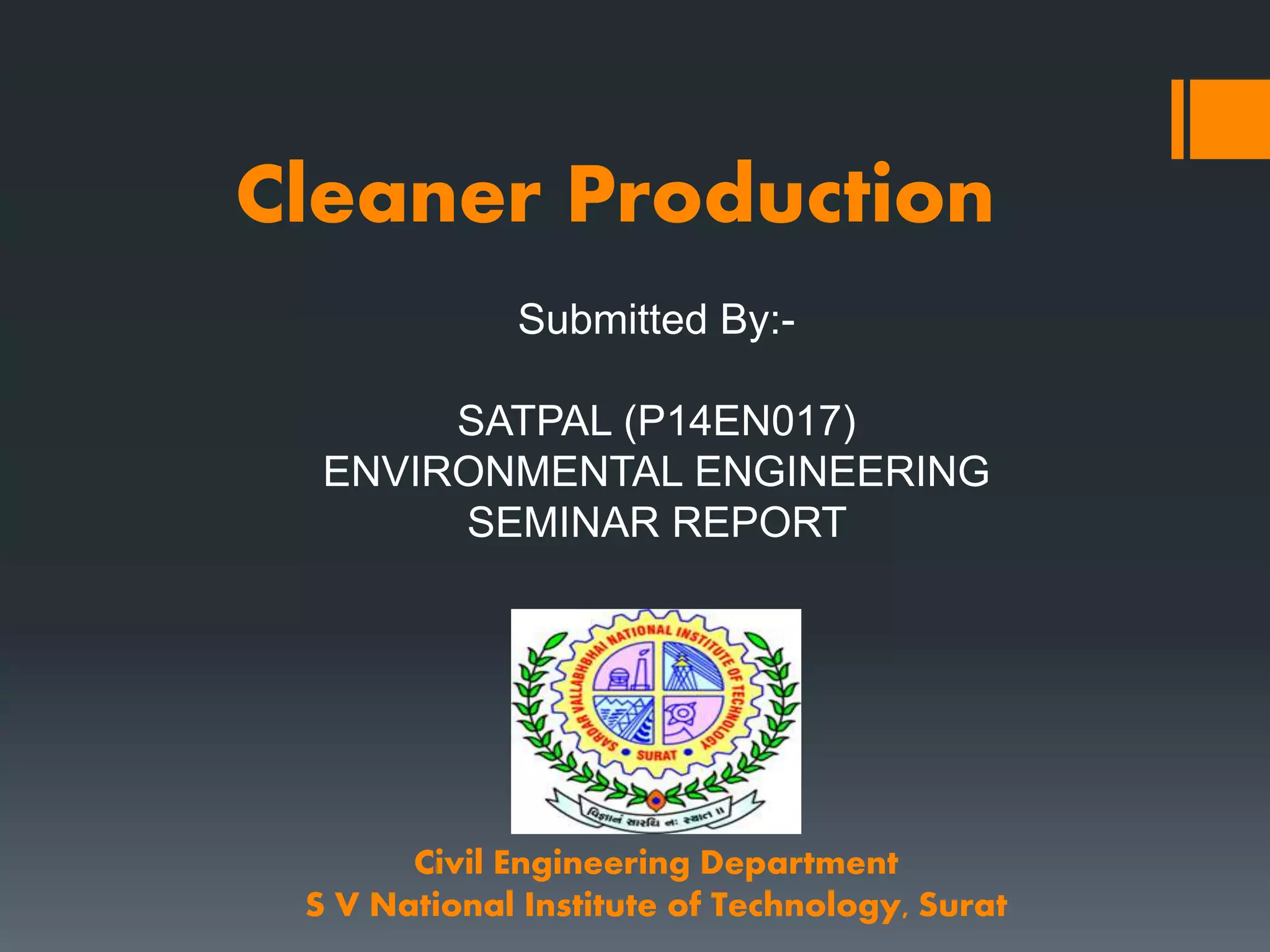 cleaner production | PPTX