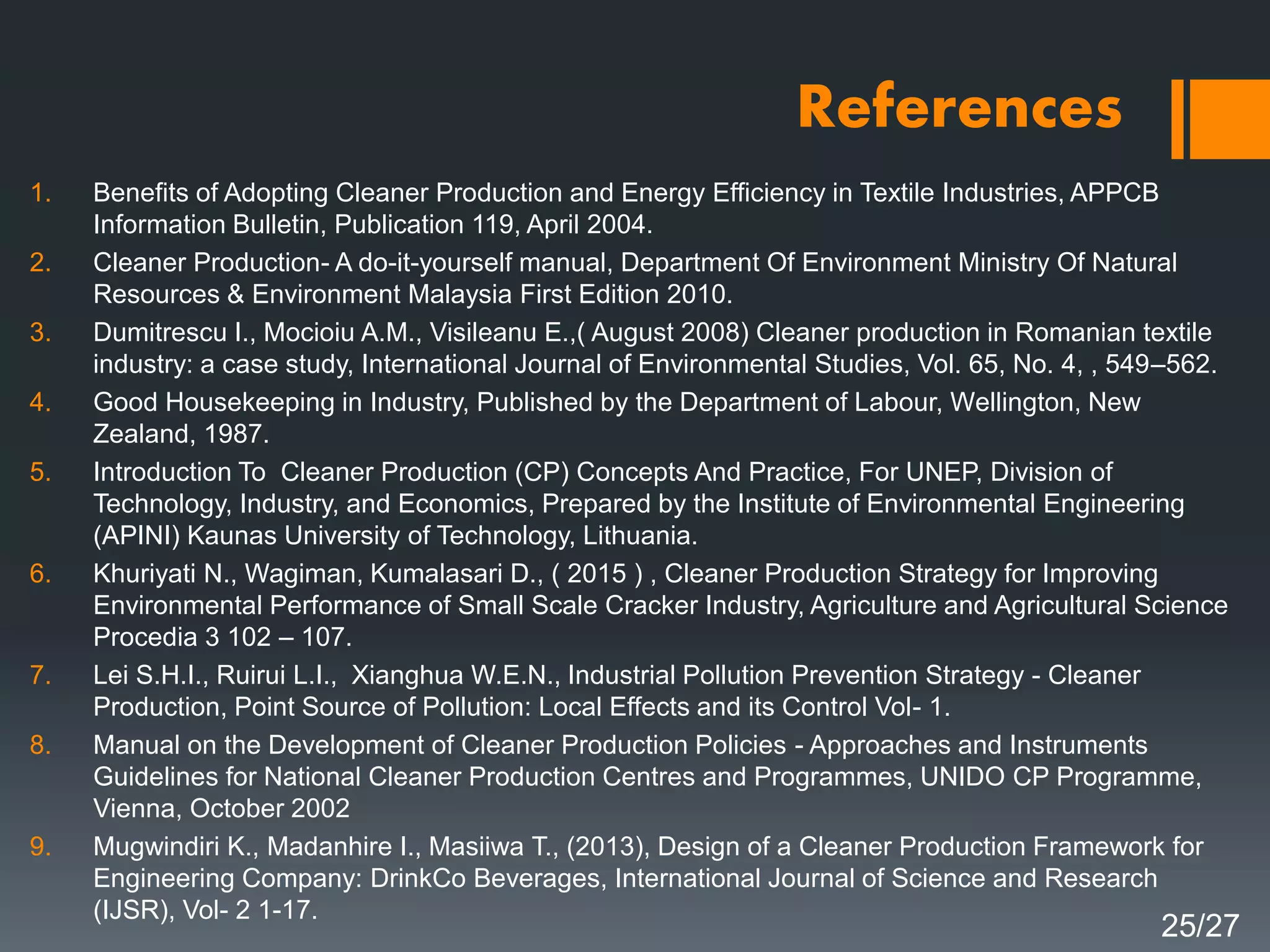 cleaner production | PPTX