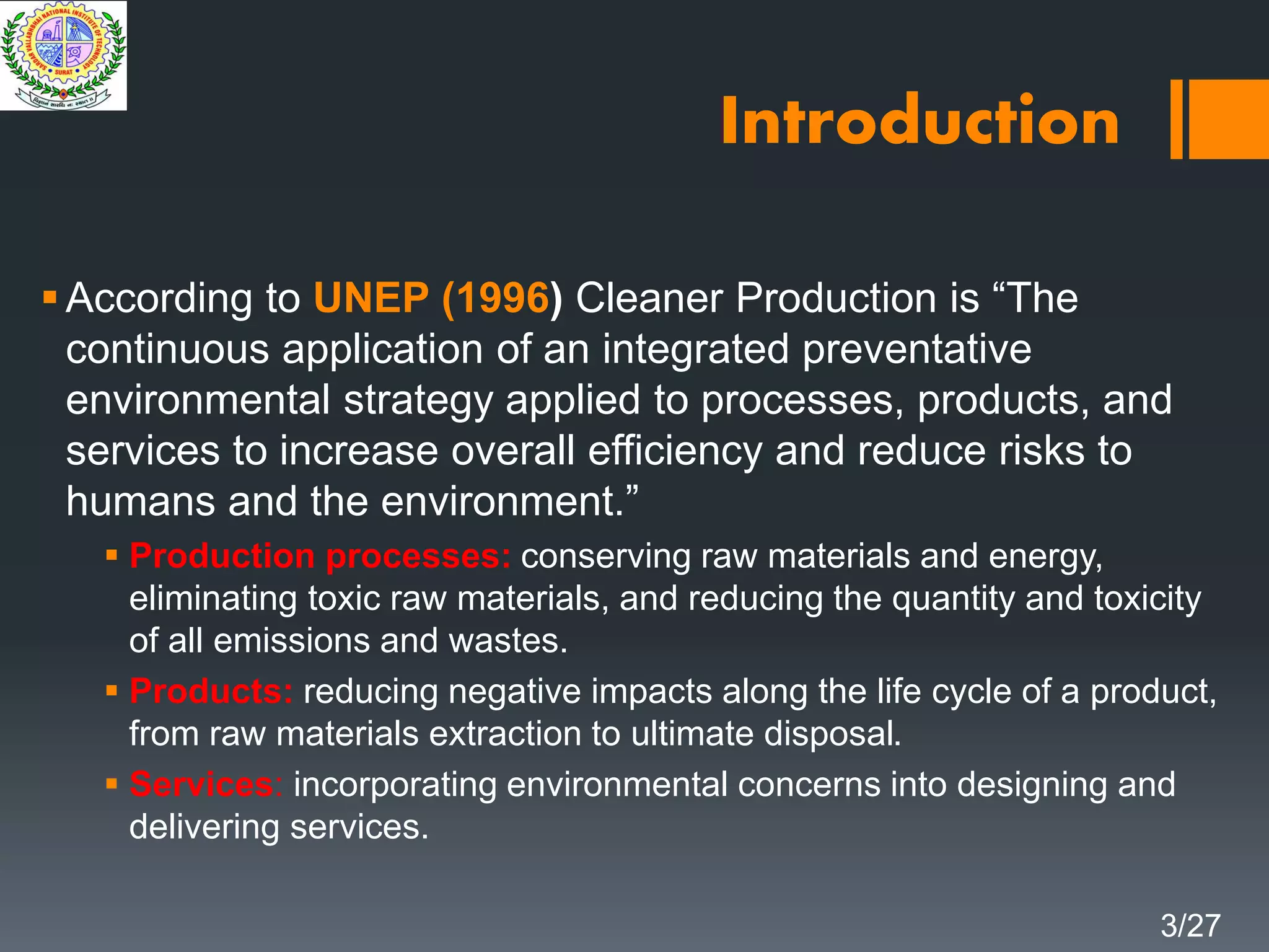 cleaner production | PPTX