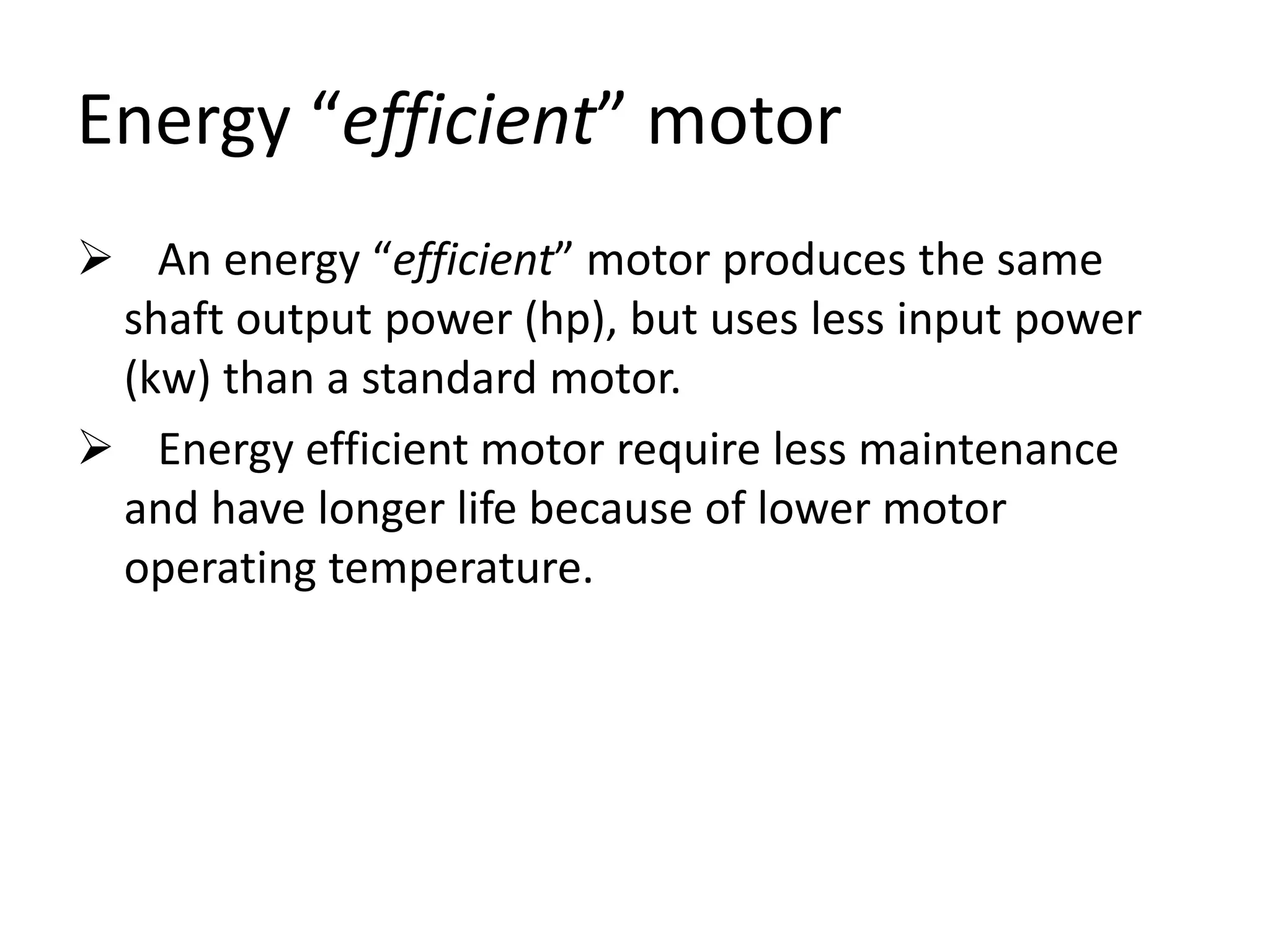 design of energy efficient motor | PPTX