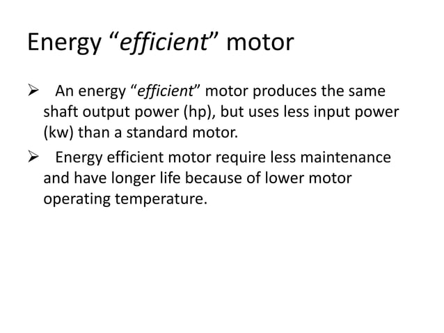 design of energy efficient motor | PPTX | Physics | Science