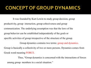 ppt on group dynamics | PPT