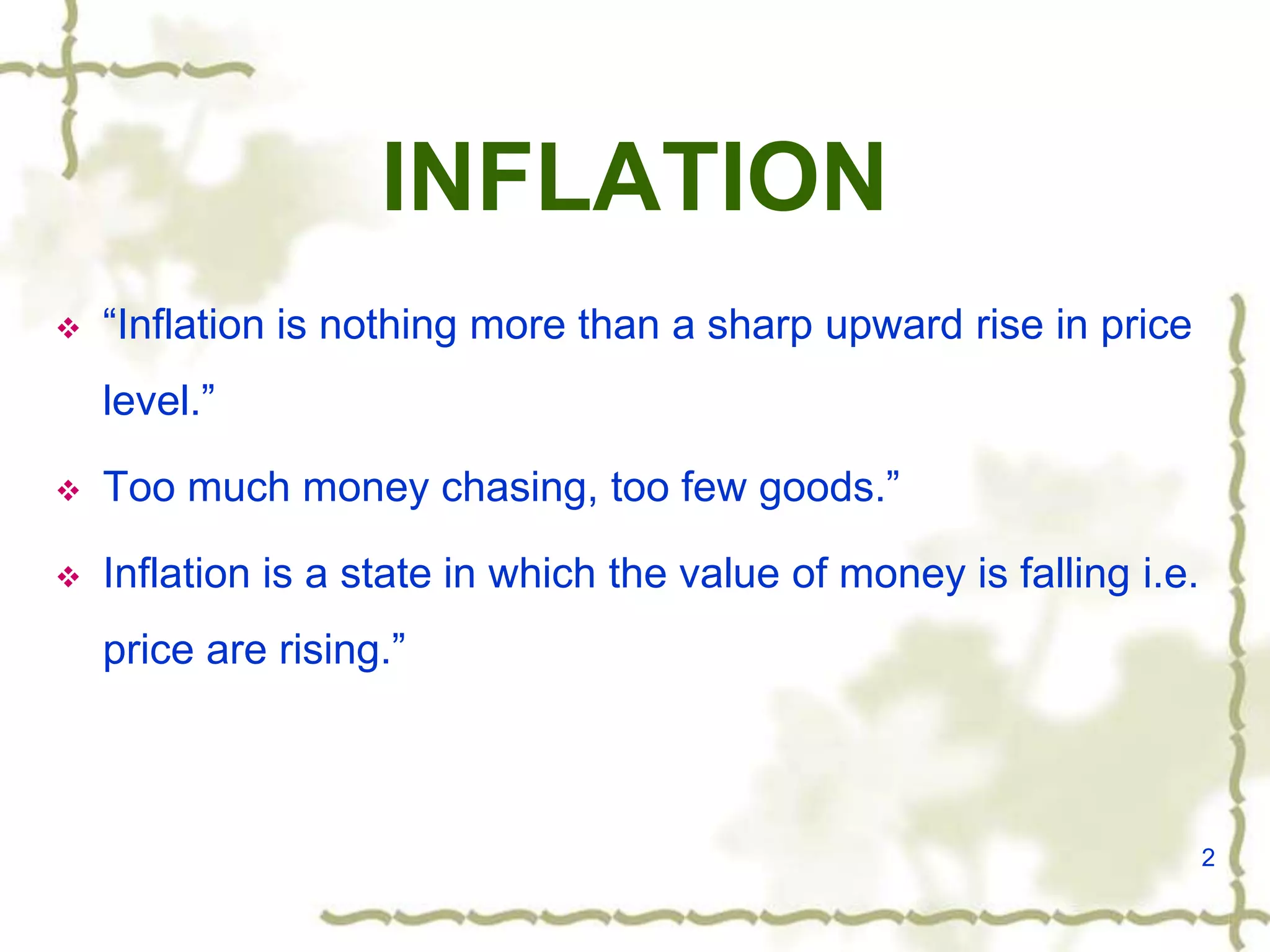 Inflation about India | PPTX