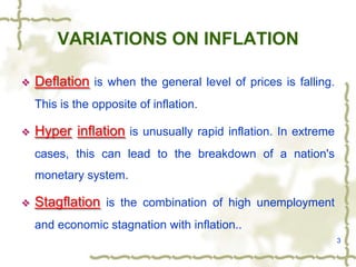 Inflation about India | PPTX