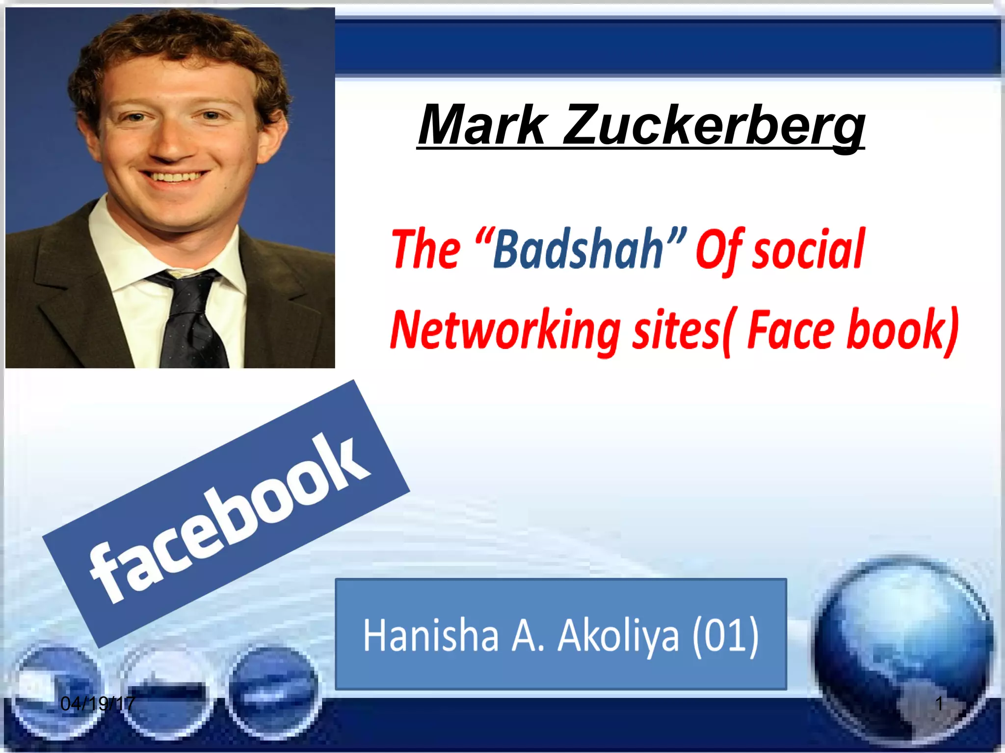 mark zucker burg | PPT