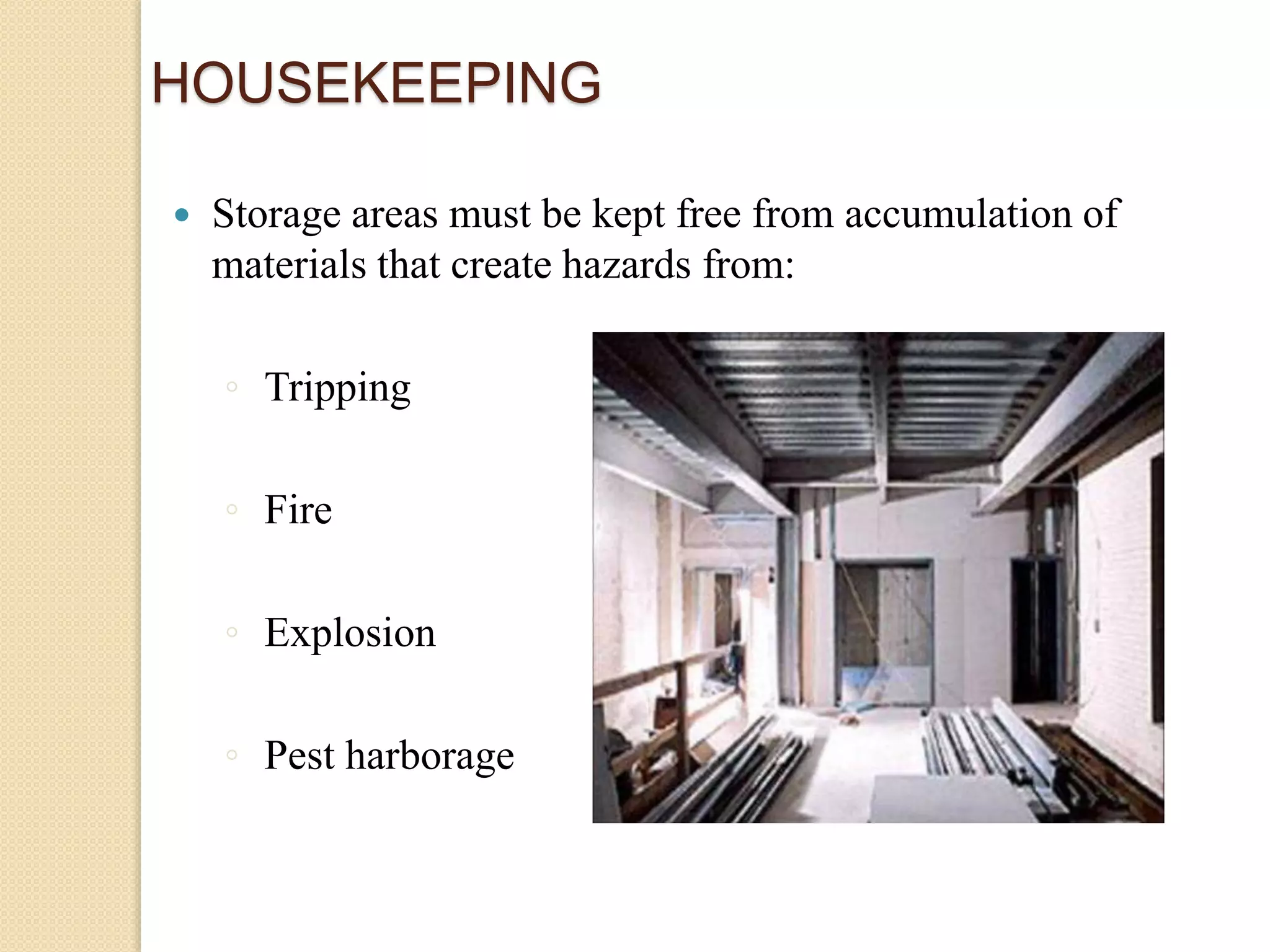 material handling use, storage and disposal | PPTX