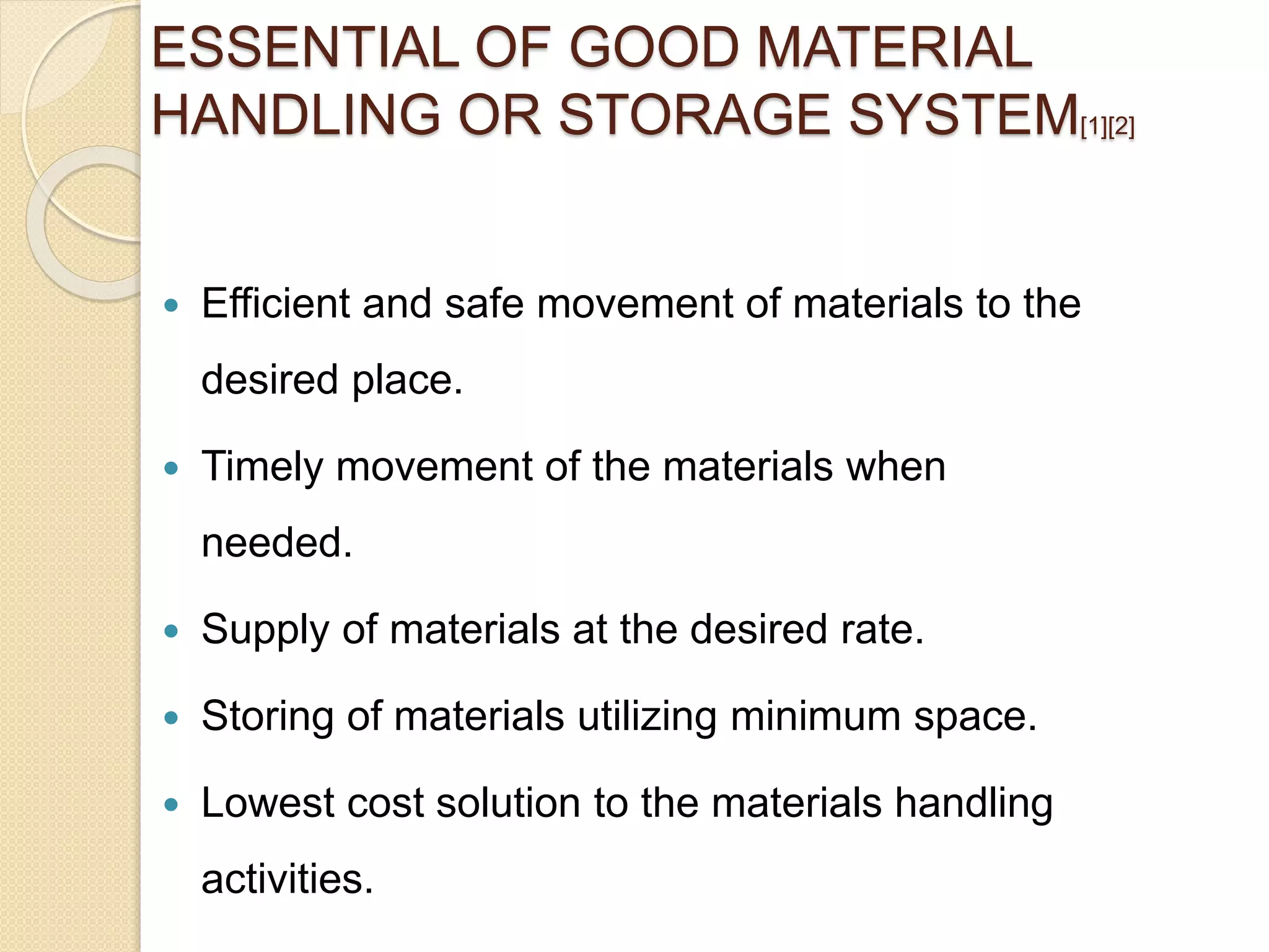 material handling use, storage and disposal | PPTX