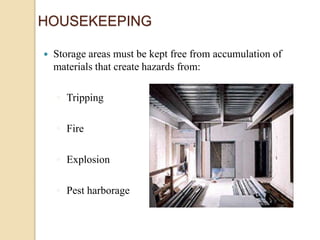 material handling use, storage and disposal | PPTX