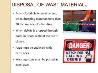 material handling use, storage and disposal | PPTX