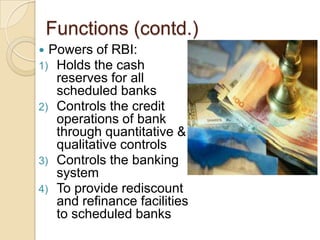 Reserve Bank of India- Management of Financial Services project | PPTX