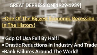 PPT ON GREAT ECONOMIC DEPRESSION CLASS 10 | PPTX