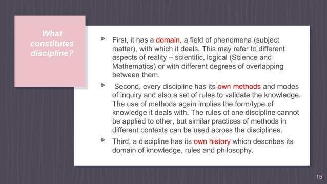Understanding Disciplines | PPTX | Education