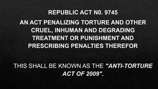 Final PPT on 9745. Republic Act No. 9745pptx | PPTX