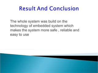 ATM Security by using Fingerprint Recognition And GSM | PPT