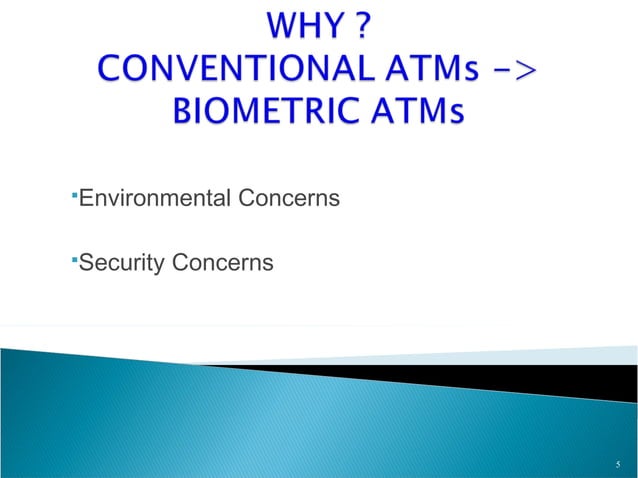 ATM Security by using Fingerprint Recognition And GSM | PPT