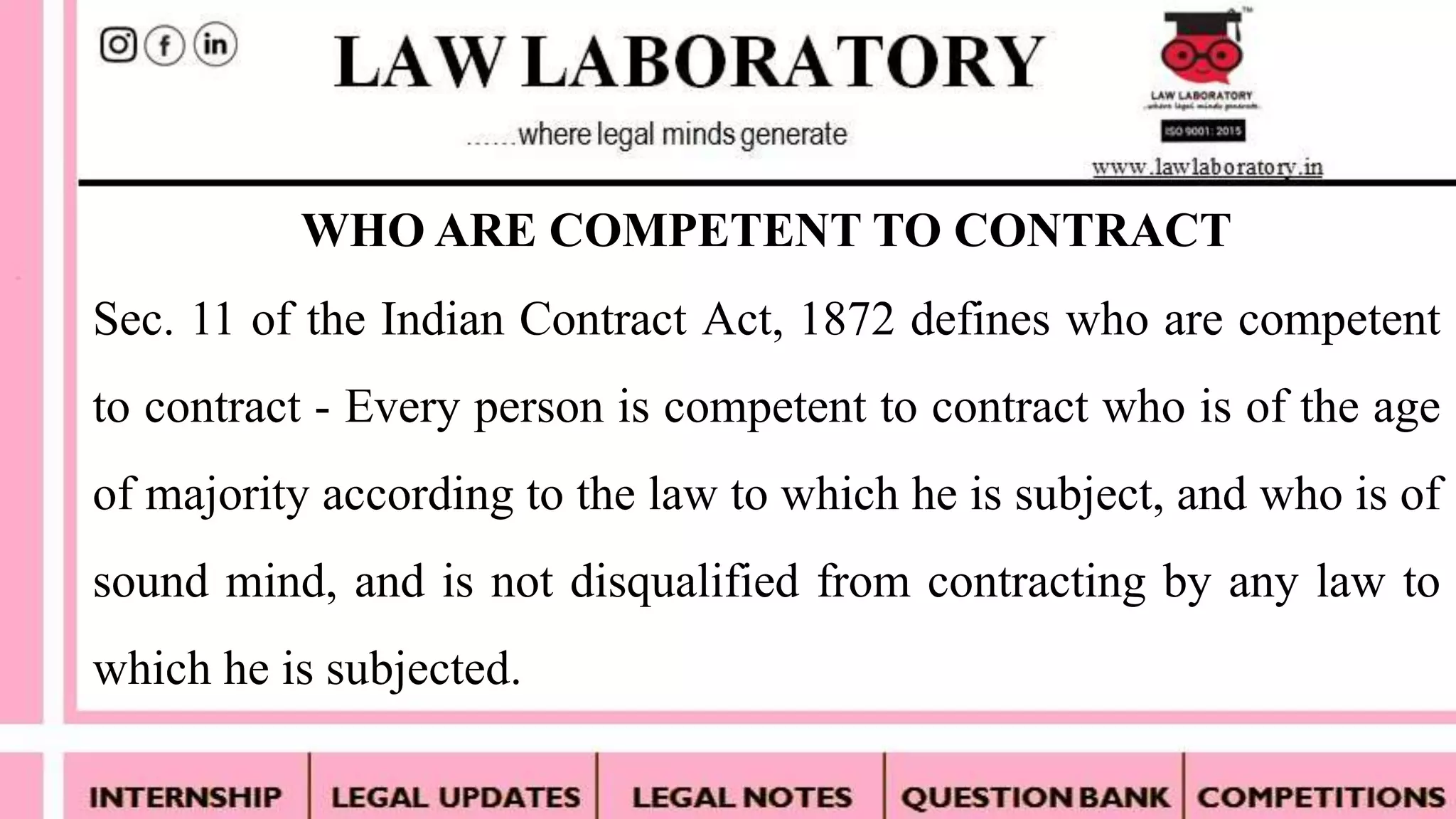 Capacity to Contract | PPT