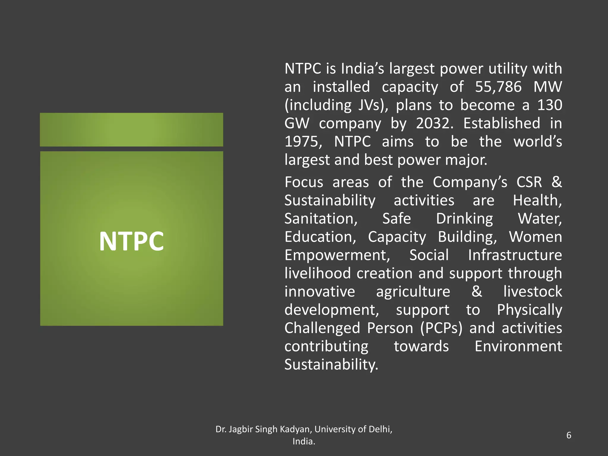 Review of CSR - Corporate Social Responsibility Initiatives by top PSU ...