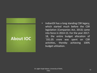 Review of CSR - Corporate Social Responsibility Initiatives by top PSU ...