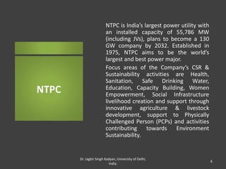 Review of CSR - Corporate Social Responsibility Initiatives by top PSU ...
