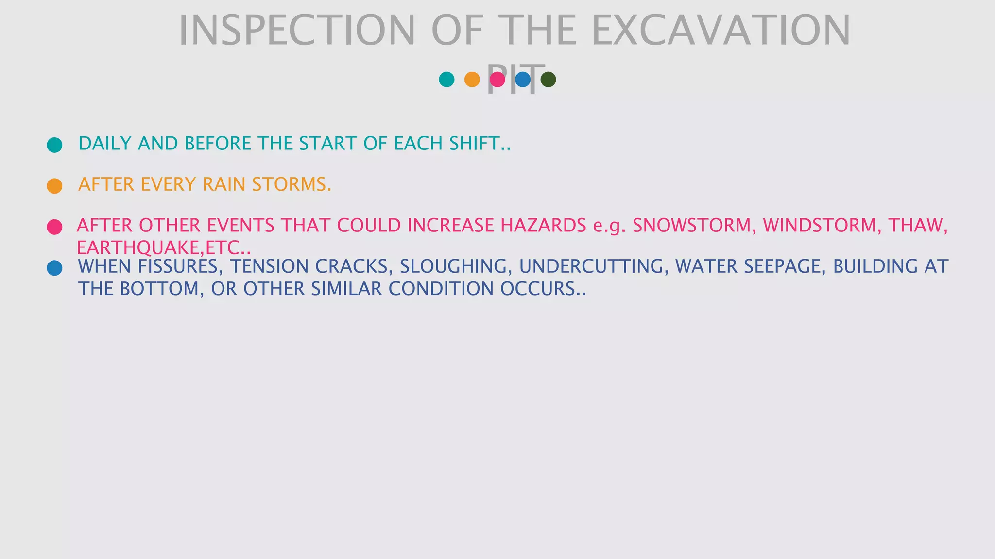 PPT ON EXCAVATION ACCORDING TO SAFETY WORK | PPT