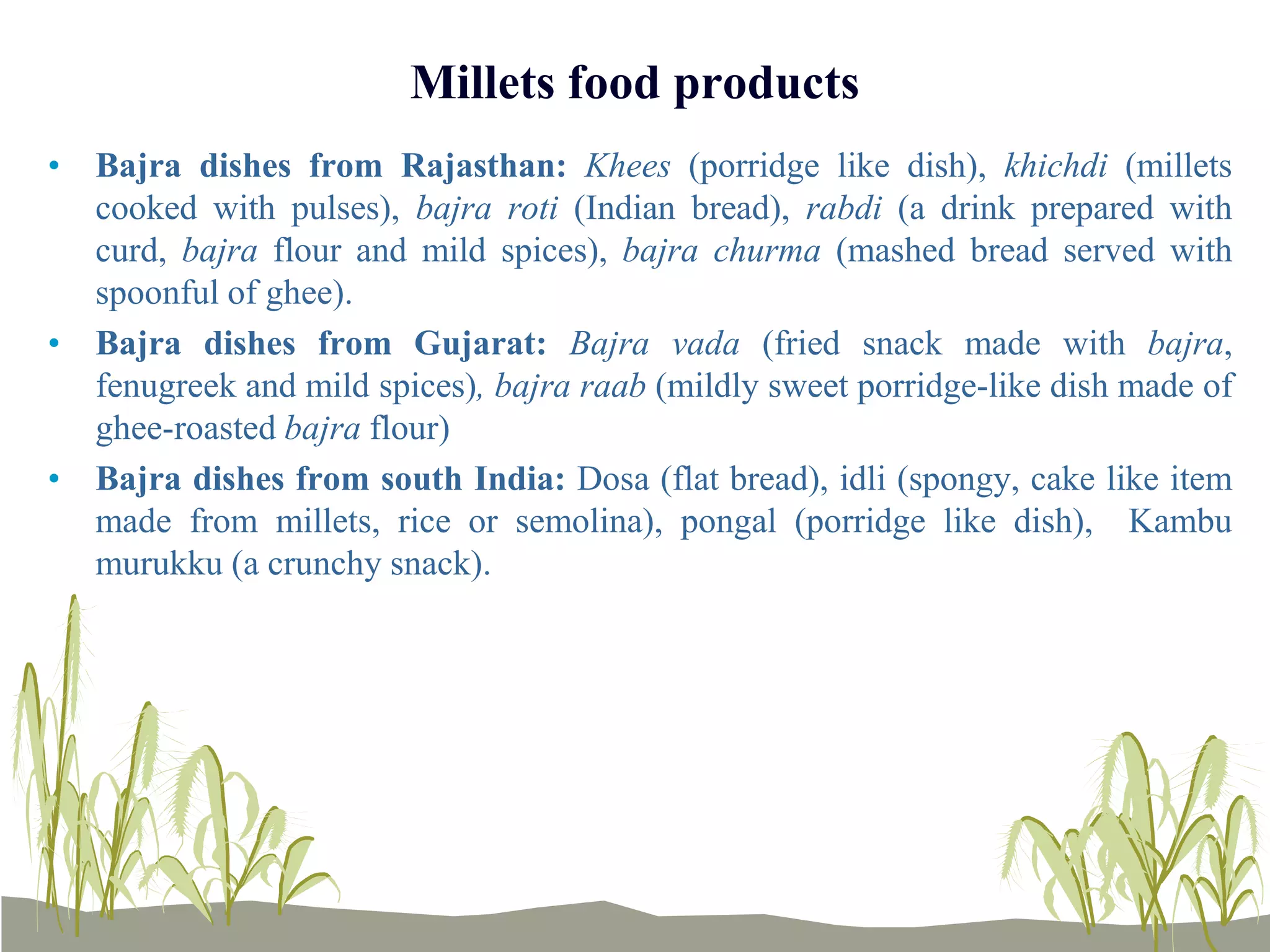 Status, Scope and challenges in Millet processing | PPTX