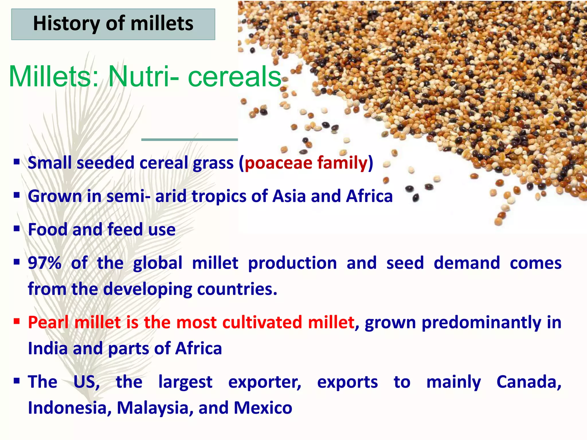 Status, Scope and challenges in Millet processing | PPTX
