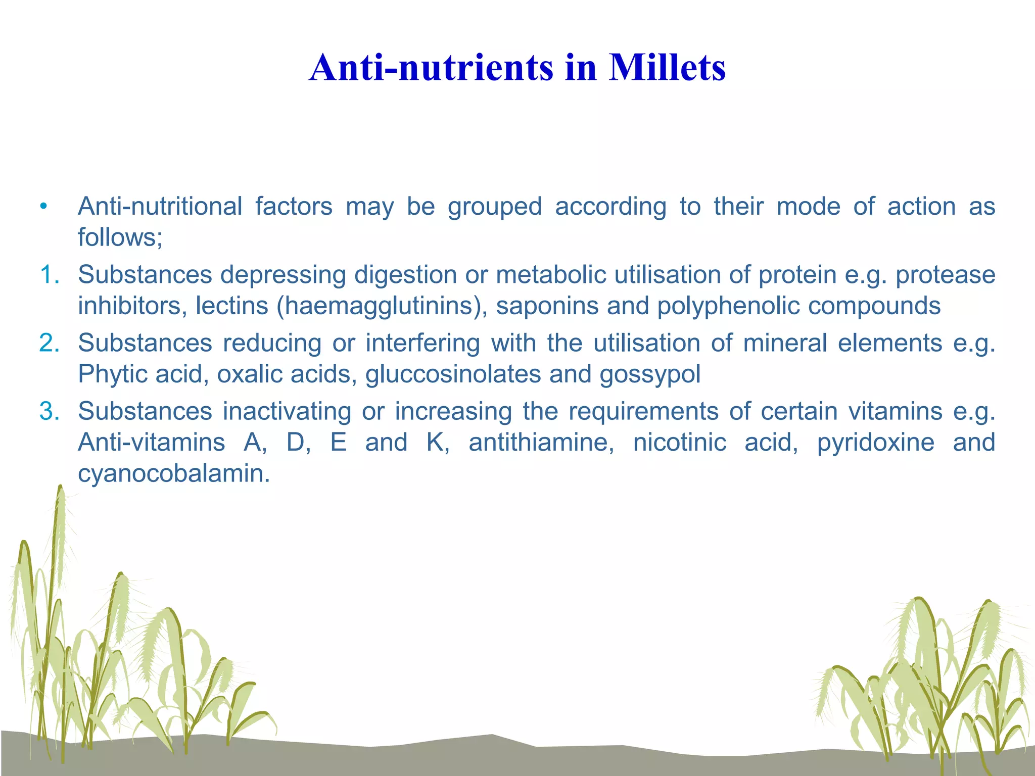 Status, Scope and challenges in Millet processing | PPTX