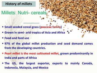 Status, Scope and challenges in Millet processing | PPTX