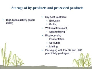 Status, Scope and challenges in Millet processing | PPTX