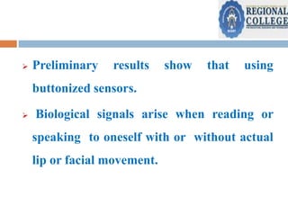 PPT on mind reading computer | PPT
